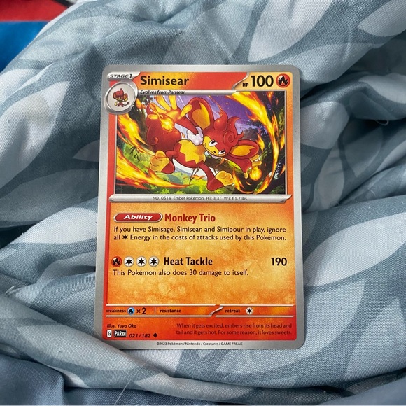 Pokemon | Games | Simisear Pokmon Card | Poshmark